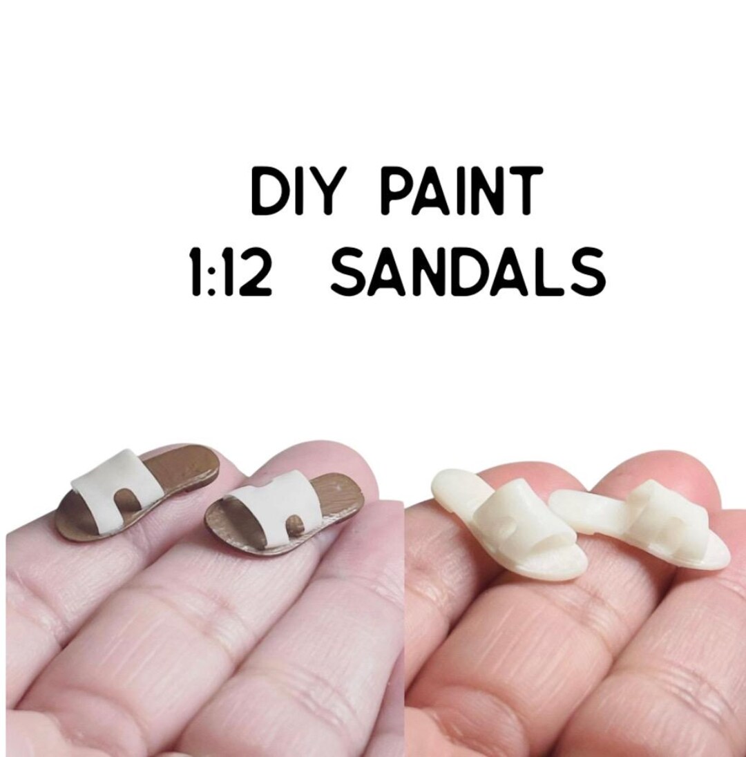 1/12 Scale DIY Paint Sandals - Etsy