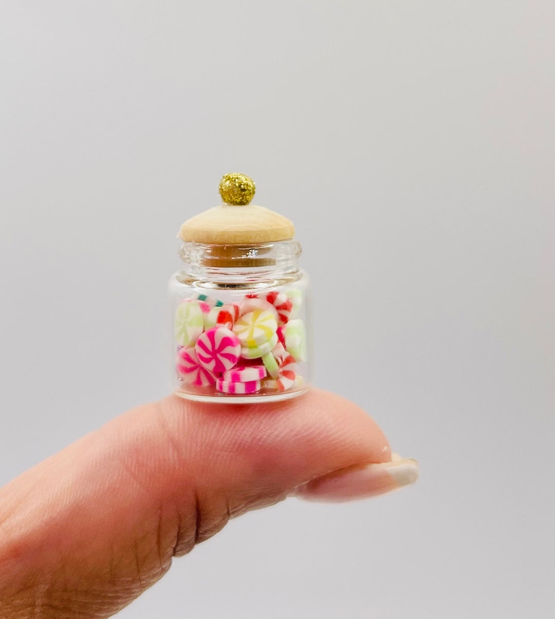 1/12 Scale Miniature Peppermints Jar for Dollhouse - Etsy