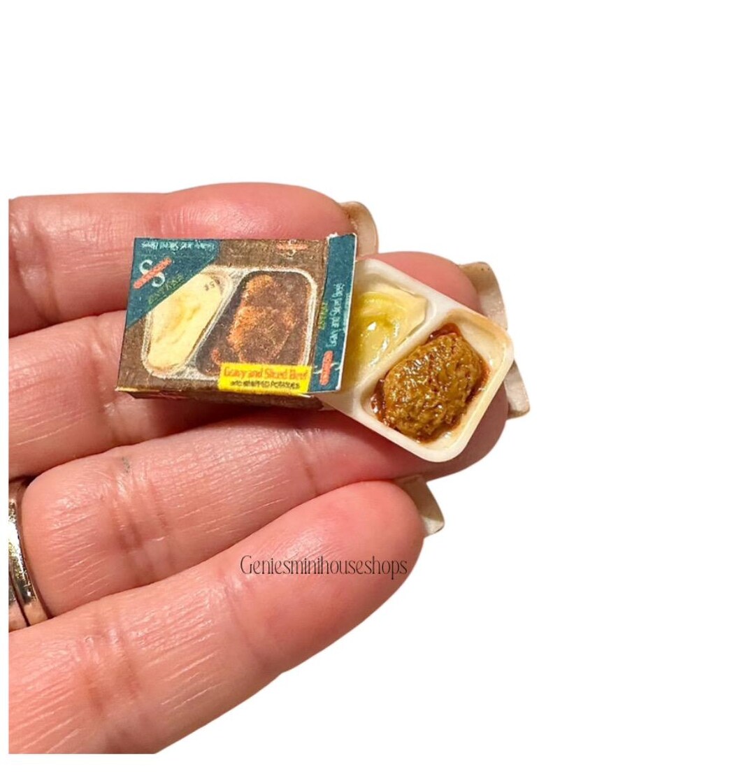 1/12 Scale Miniature Frozen Food Mashes Potatoes and Beef - Etsy