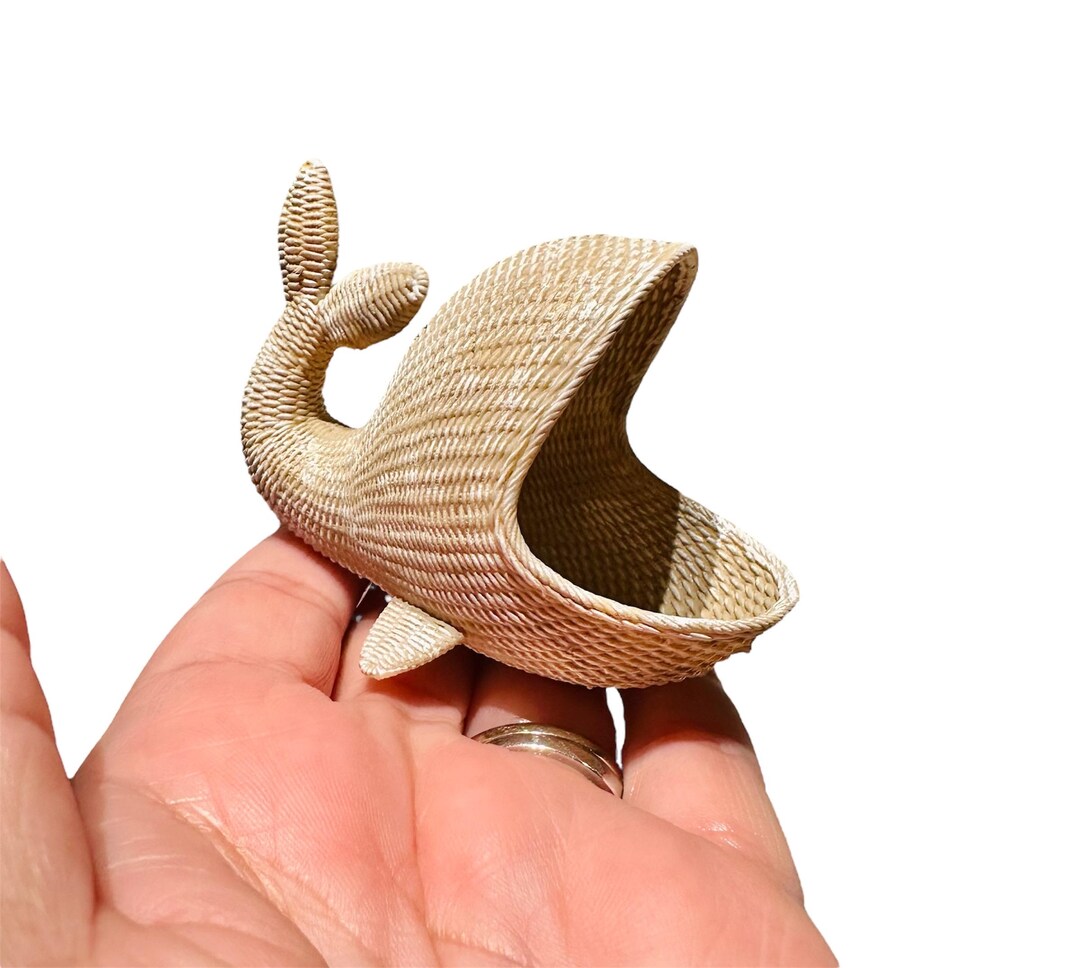 1/12 Scale Wicker Whale Toy Storage Basket for Doll House - Etsy