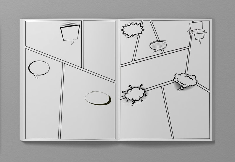 Comic Sketchbook Blank Comic Book with Comic Art Tutorials | Etsy