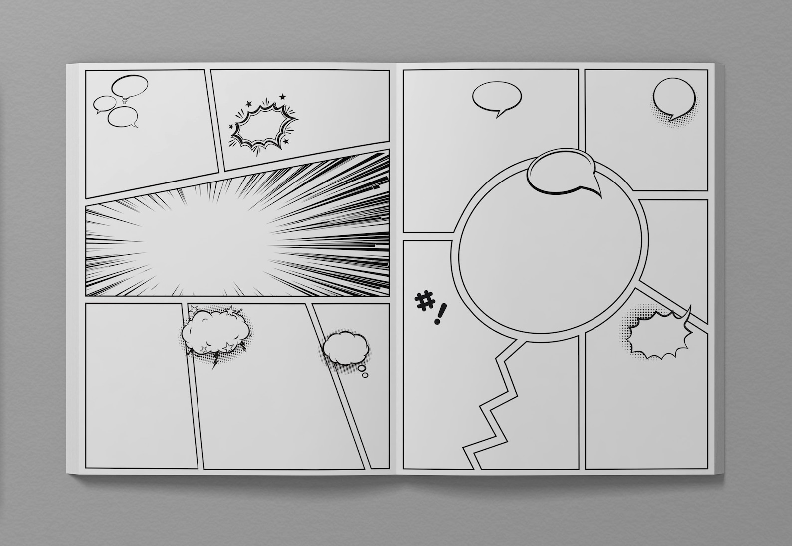Comic Sketchbook Blank Comic Book with Comic Art Tutorials | Etsy