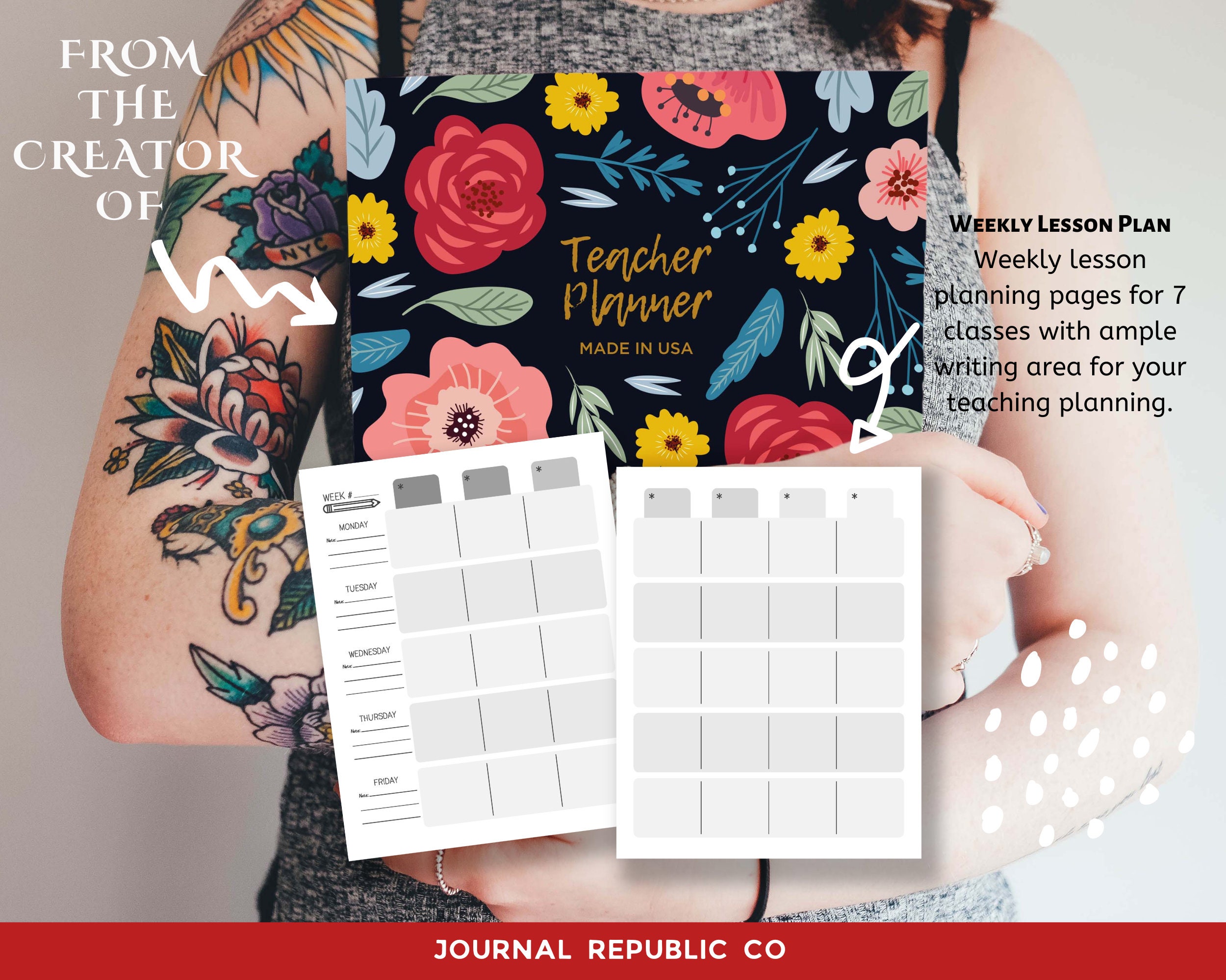 Teacher Planner 2023-2024 Printable Bundle Lesson Planner - Etsy
