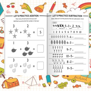 MADE IN USA | Preschool, Kindergarten, 1st Grade Math Workbook Age 2-7 ...