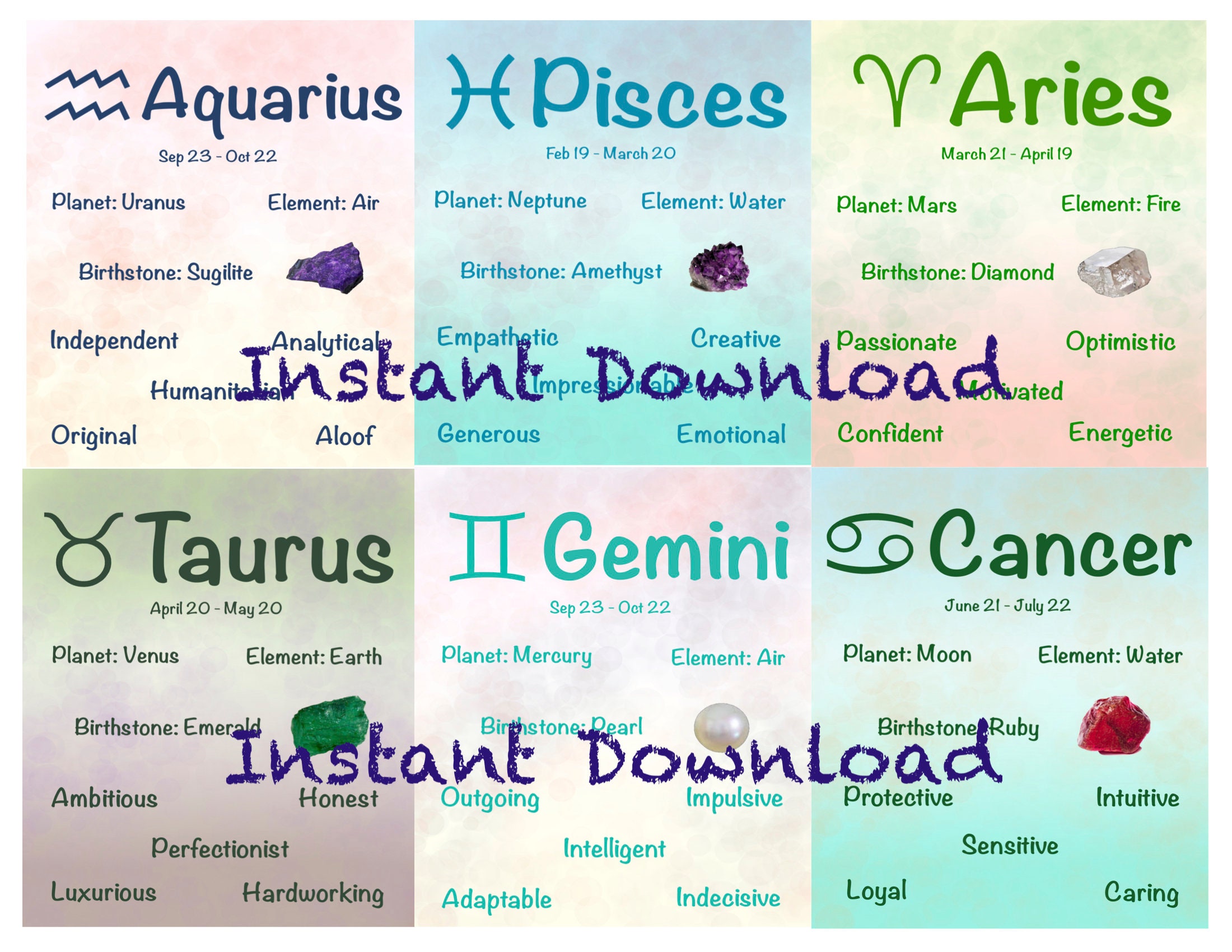 Zodiac signs information 60 photos - Astrologytoyou.com