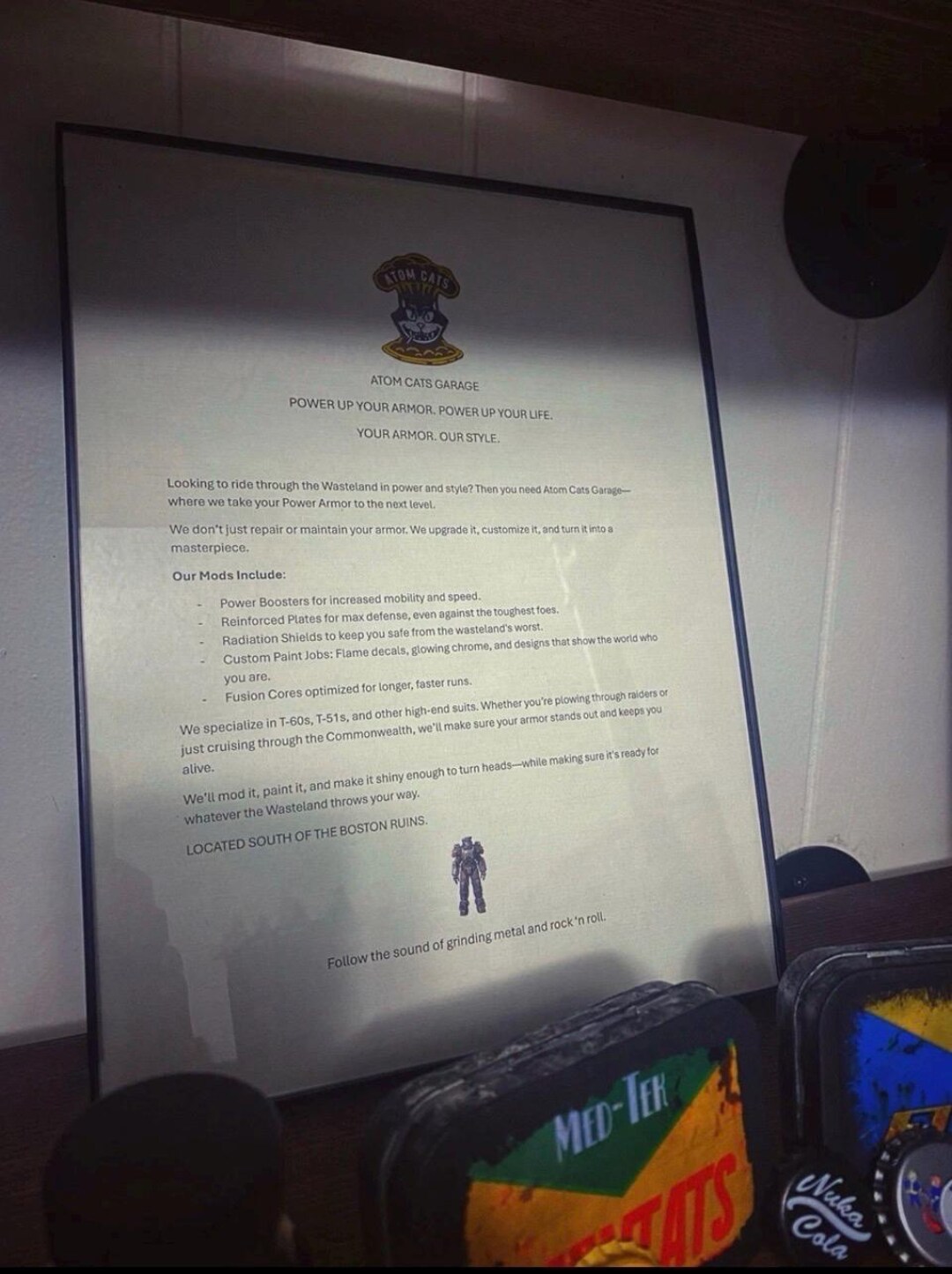 Fallout Atom Cats Letter (framed) - Etsy