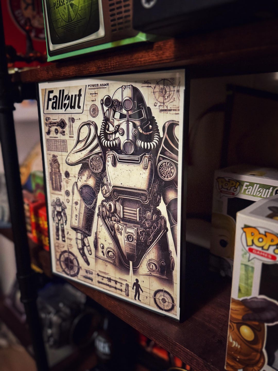 Fallout Power Armor Diagram (framed) - Etsy