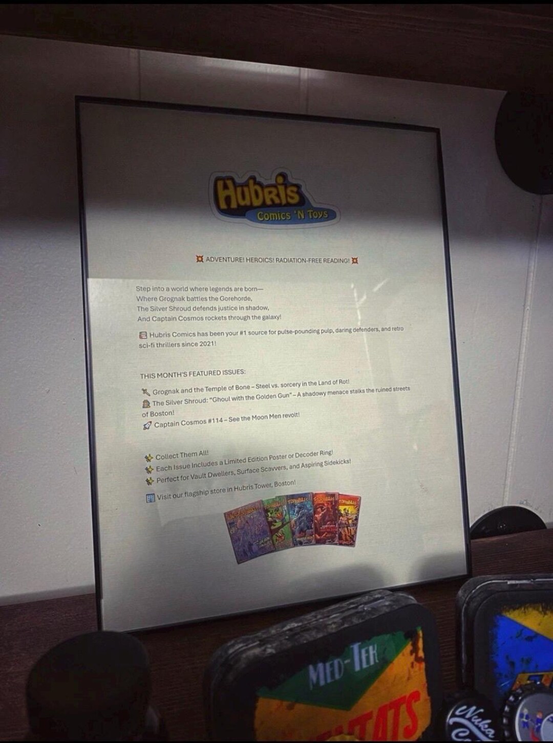 Fallout Hubris Comics Advertisement (framed) - Etsy
