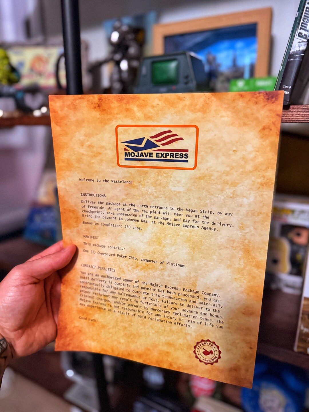 Fallout New Vegas Courier Letter - Etsy