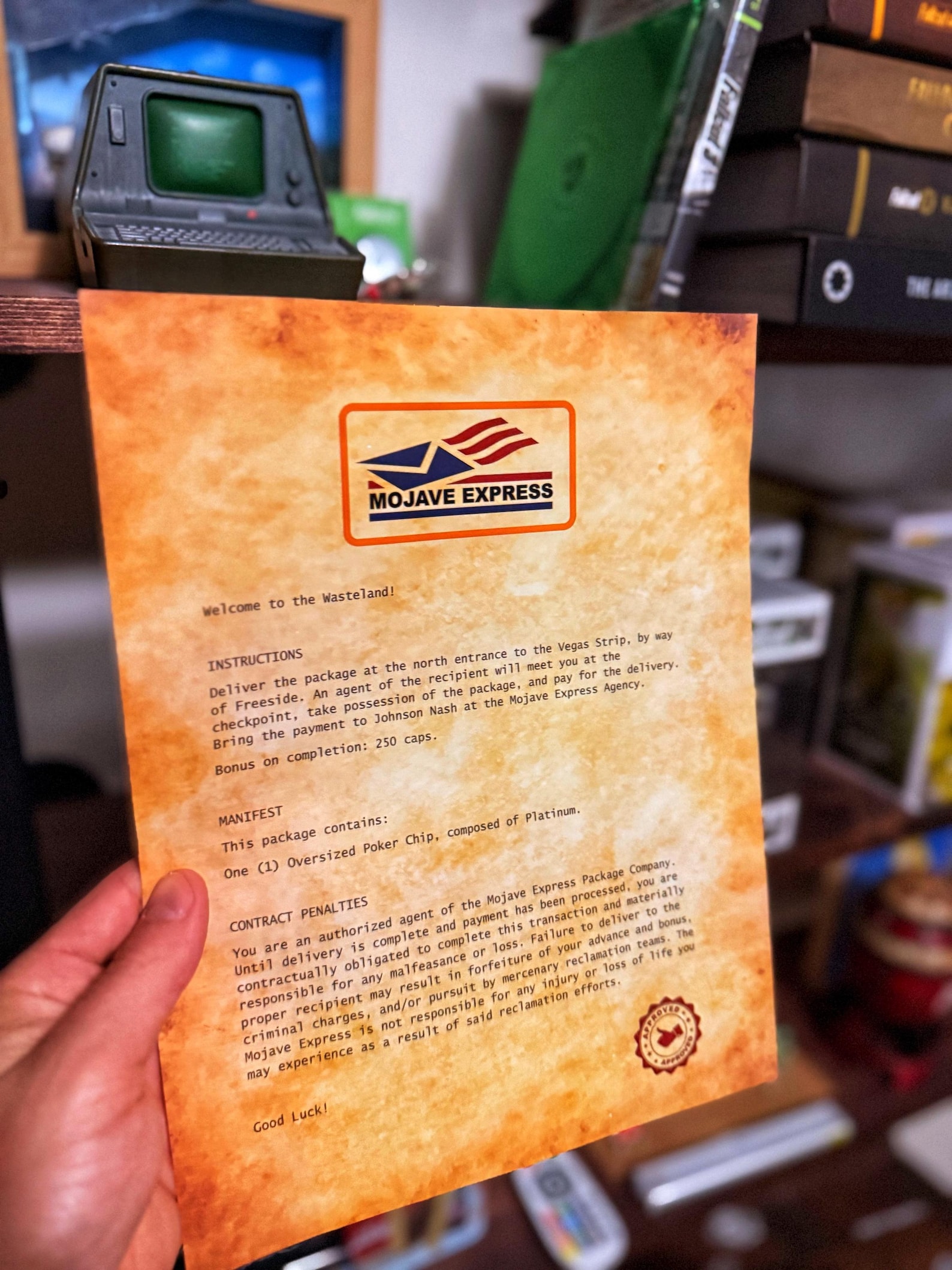Fallout New Vegas Courier Letter - Etsy