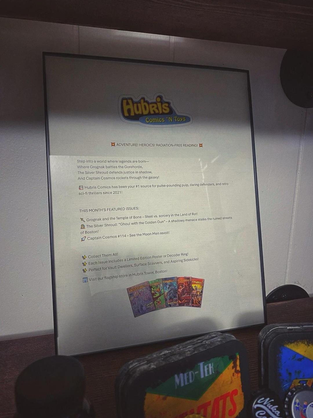 Fallout 4 Hubris Comics Advertisement (framed) - Etsy