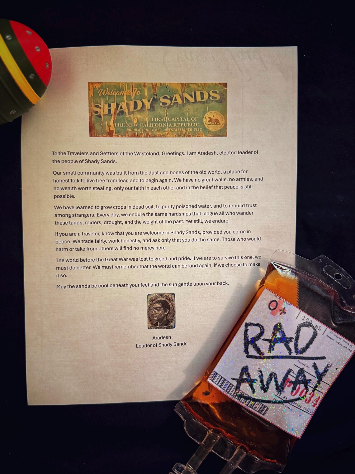 Fallout Letter From Shady Sands - Etsy