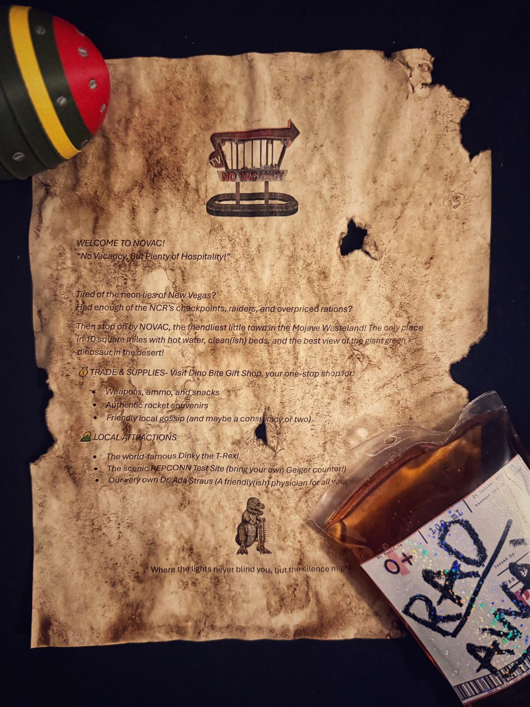 Fallout Novac Advertisement Letter (weathered) - Etsy