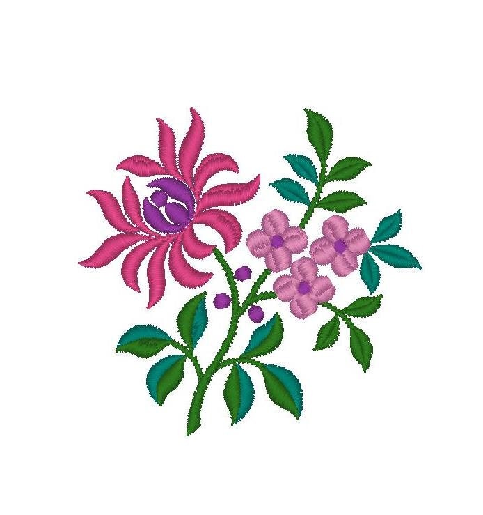 25 PES-files for Brother embroidery machine. Floral motives. | Etsy