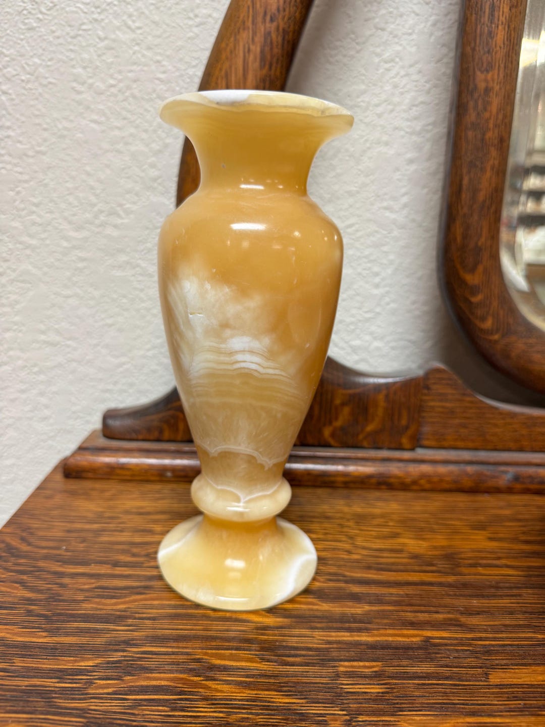 Beautiful Vintage Stone Vase - Heavy Natural Stone Vase - Beautiful ...