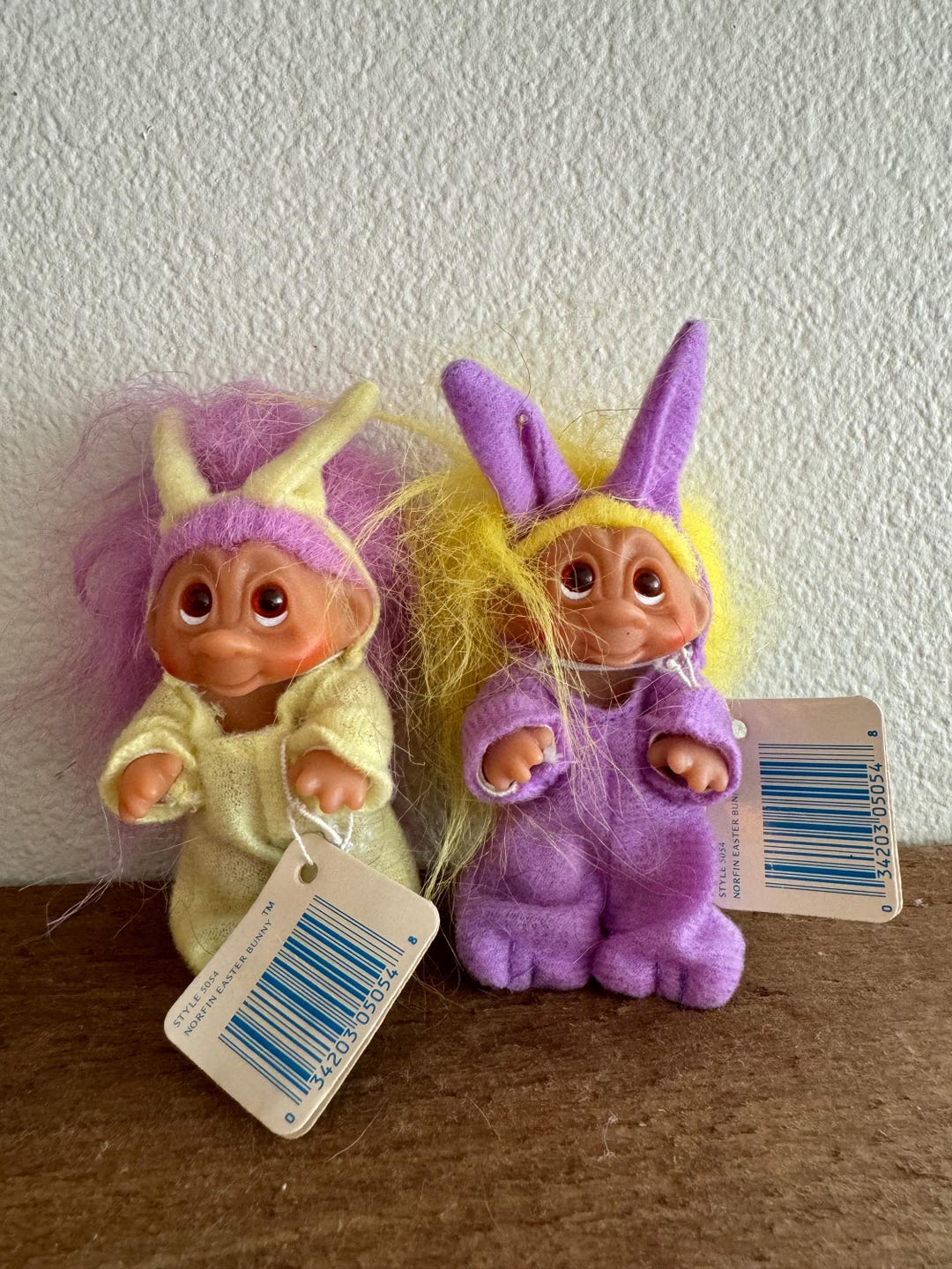 Vintage Pair of Easer Trolls. 1990s Toys Trolls Nordic Troll Vintage ...