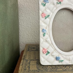 Ceramic Heart Picture Frame Mini Heart Frame Gold and Cream Ceramic ...