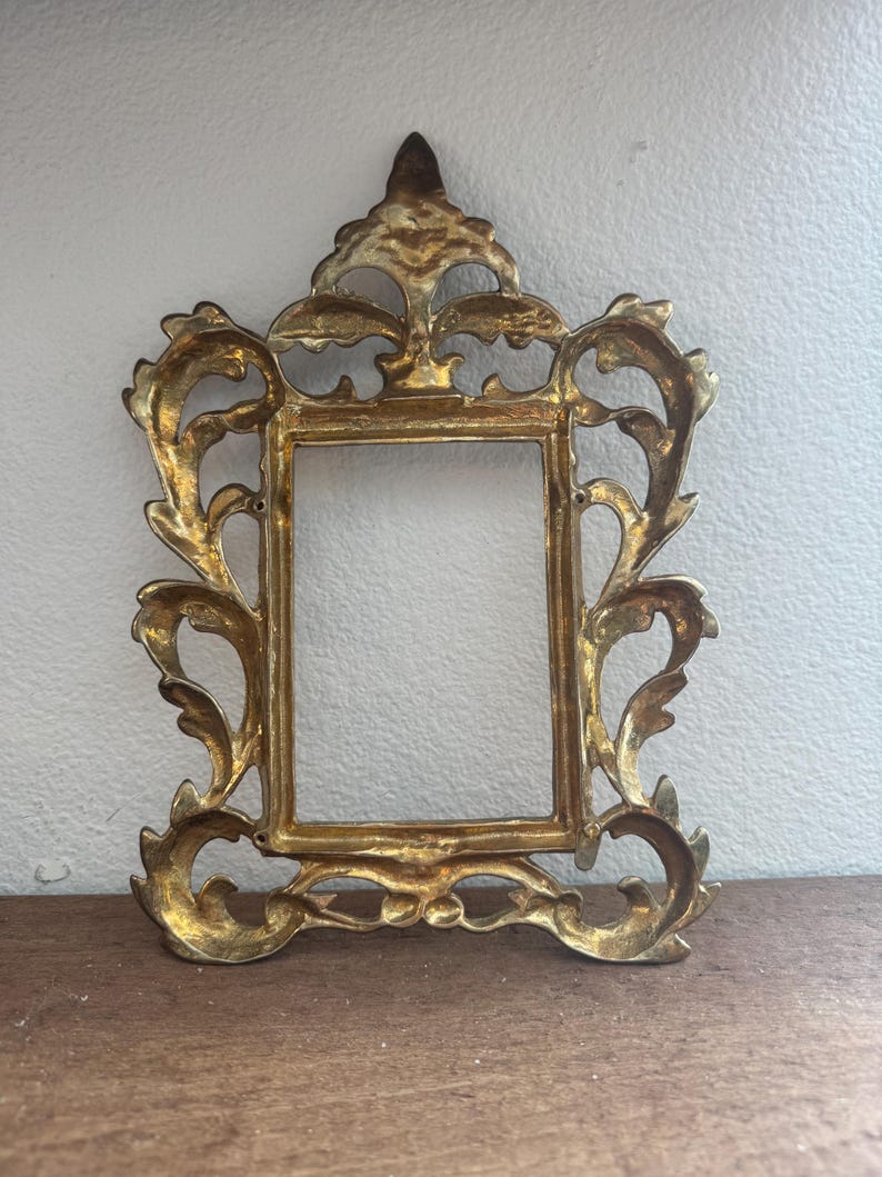 Vintage Brass Frame - Vintage Ornate Frame - Vintage Victorian Picture ...