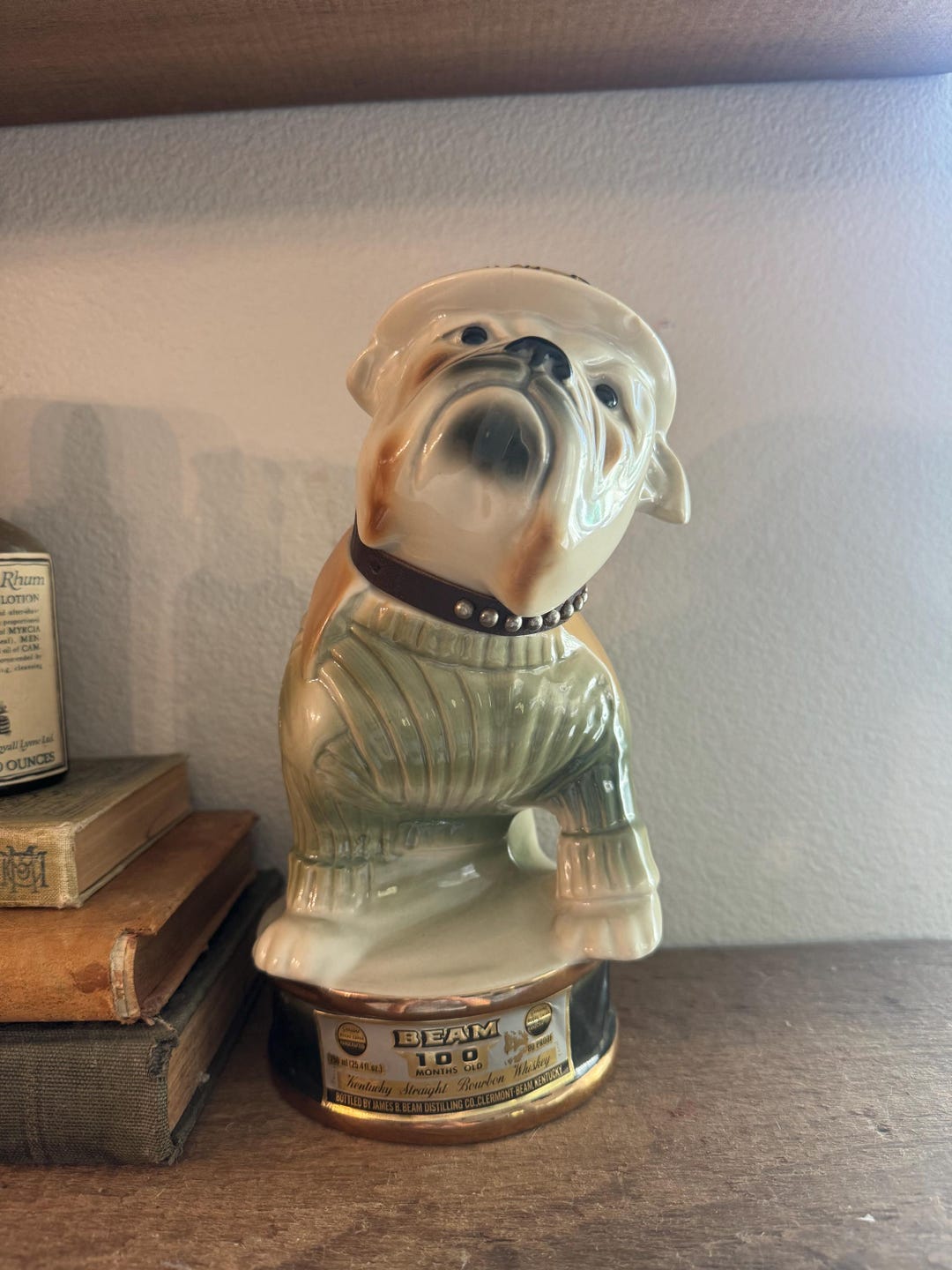 Vintage 1979 Jim Beam Boubon Whisky Devil Dogs Mascot Marine Corp ...
