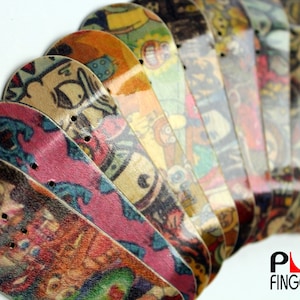 Hard Maple Wood Veneer for Fingerboard - Pre-printed Graphics! - Santa ...