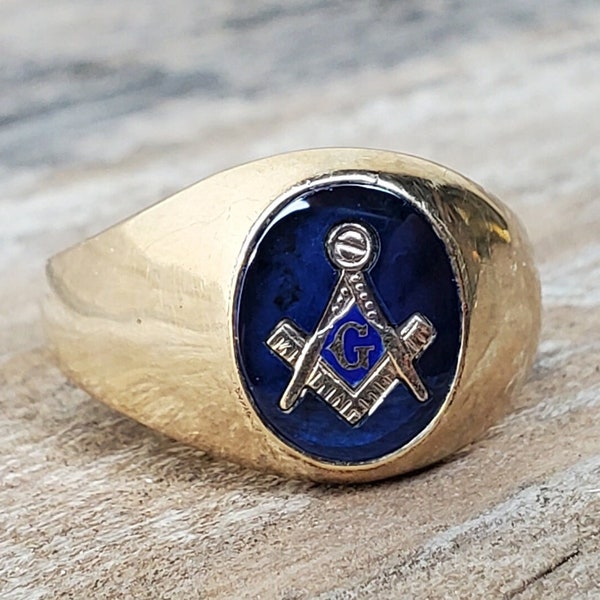 Vintage Masonic Ring - Etsy