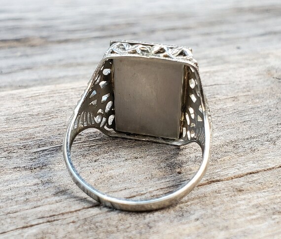 Vintage 14k Filigree Pyrite Ring - Gem