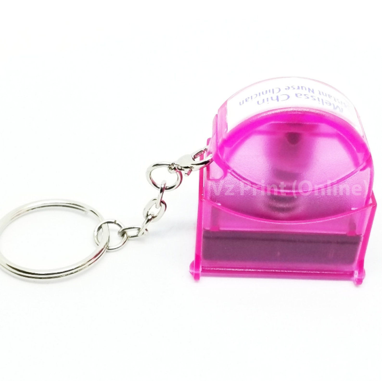 Keychain Stamp Custom Stamp Name Stamp Signature Stamp | Etsy