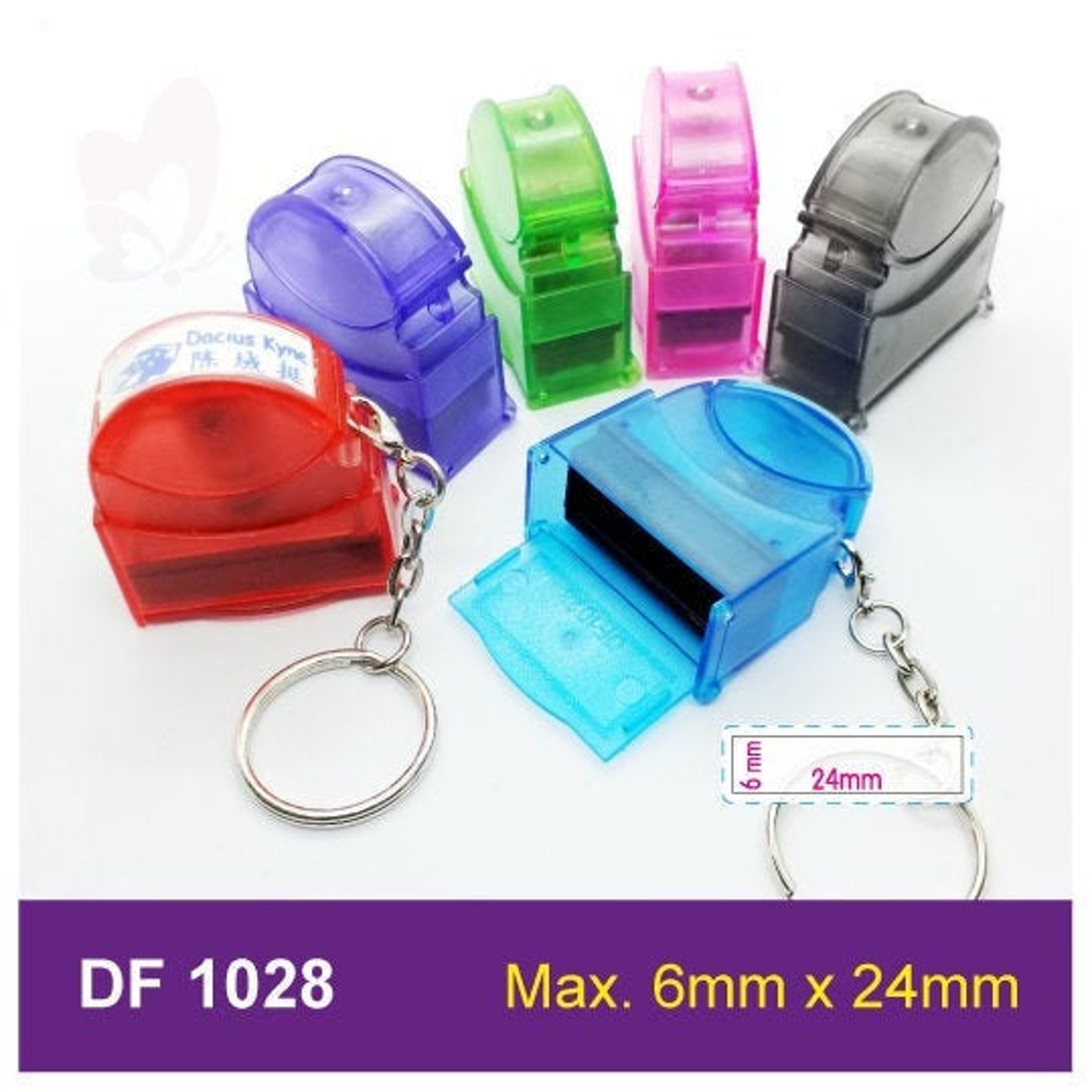 Keychain Stamp Custom Stamp Name Stamp Signature Stamp | Etsy