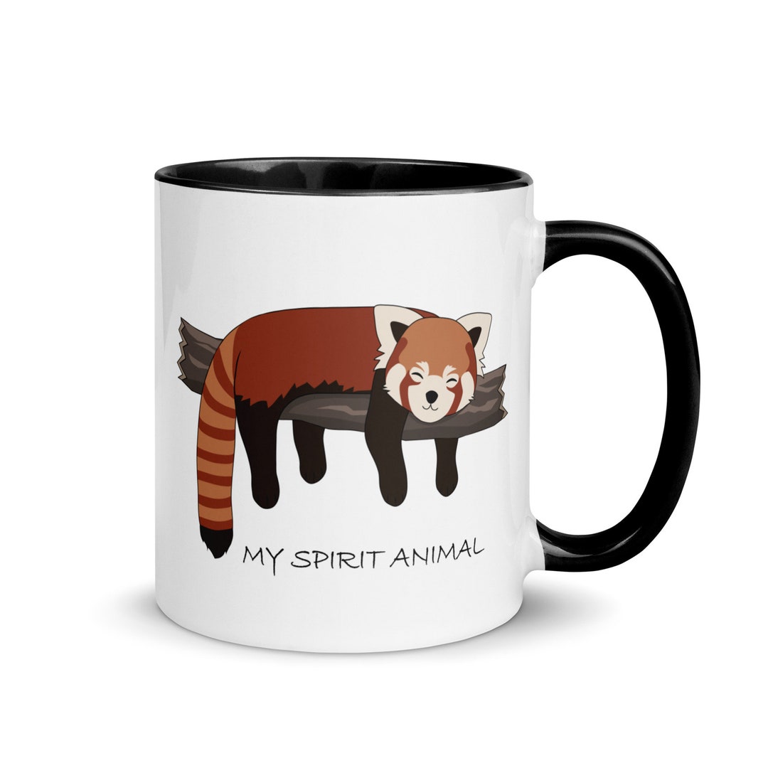 Red Panda Mug, Red Panda Baby, Sleeping Red Panda, Animal Mug, Cute ...