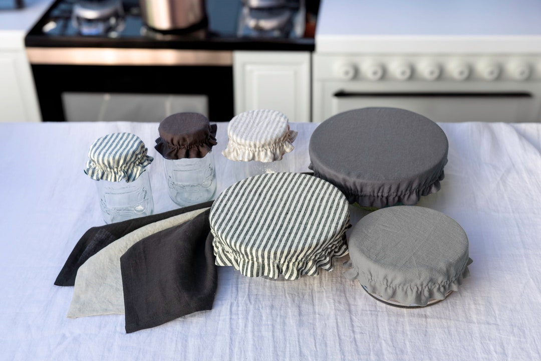 Linen Sourdough Rising Cover - Reusable Cloth Bowl - Sourdough Proofing ...