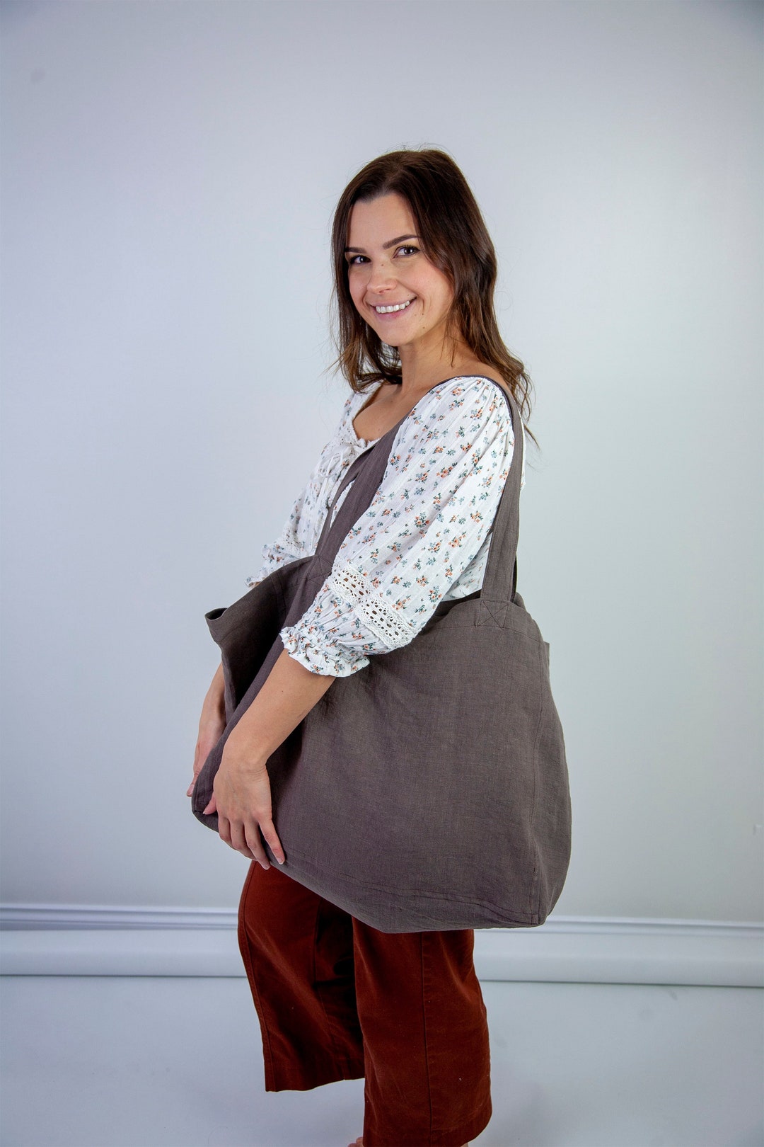 Large Linen Tote Bag Linen Shopping Bag Large Linen Bag - Etsy