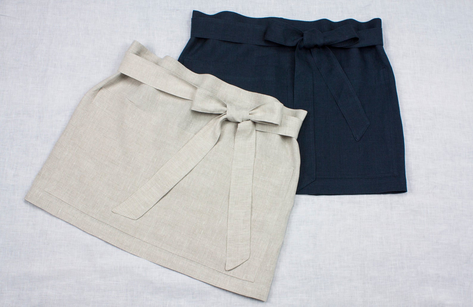 Linen Half Apron Cafe Apron Linen Apron Wrap Apron - Etsy