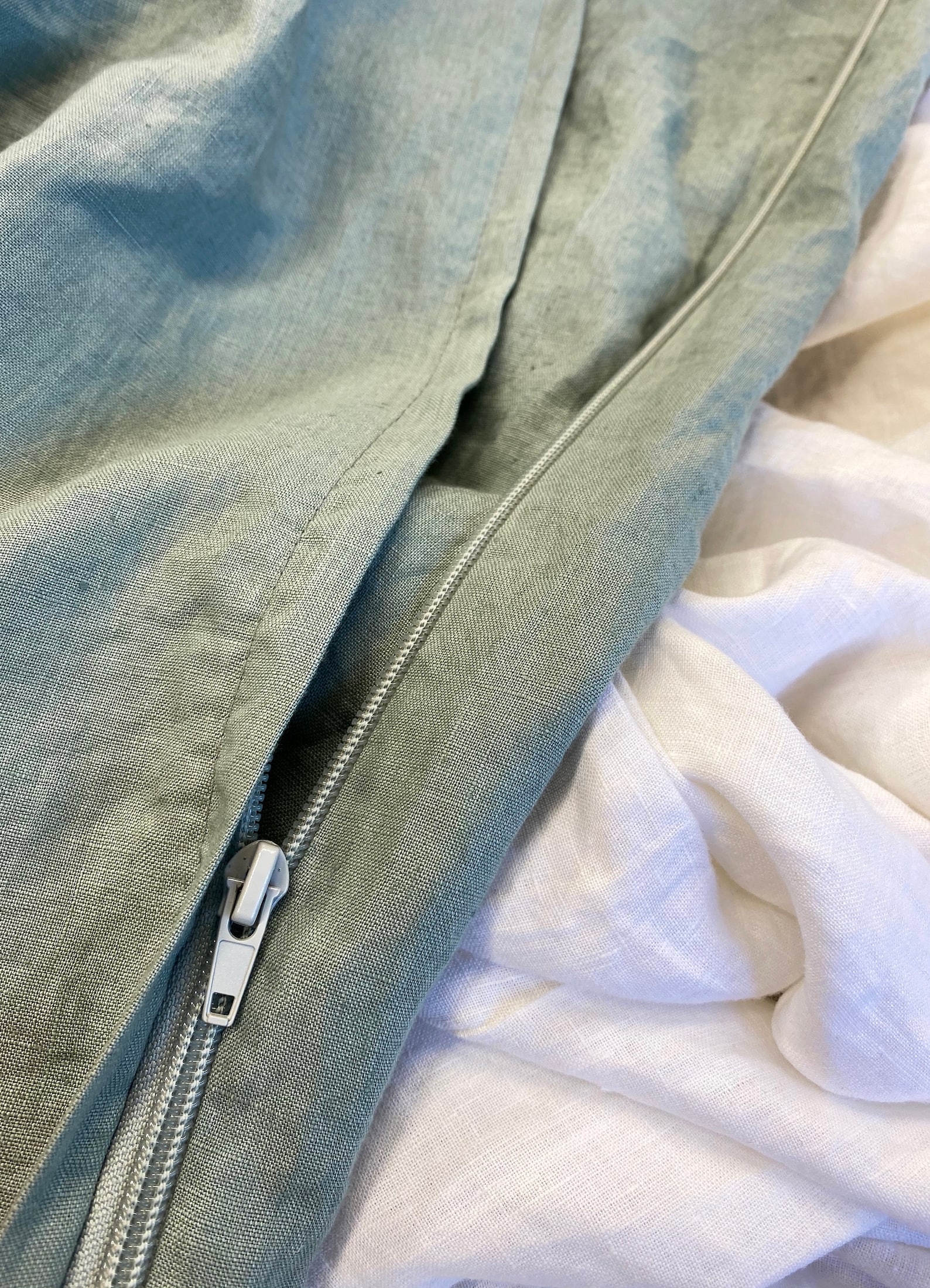 Linen Duvet Cover With Zipper Closure - Linen Bedding - Linen Duvet ...