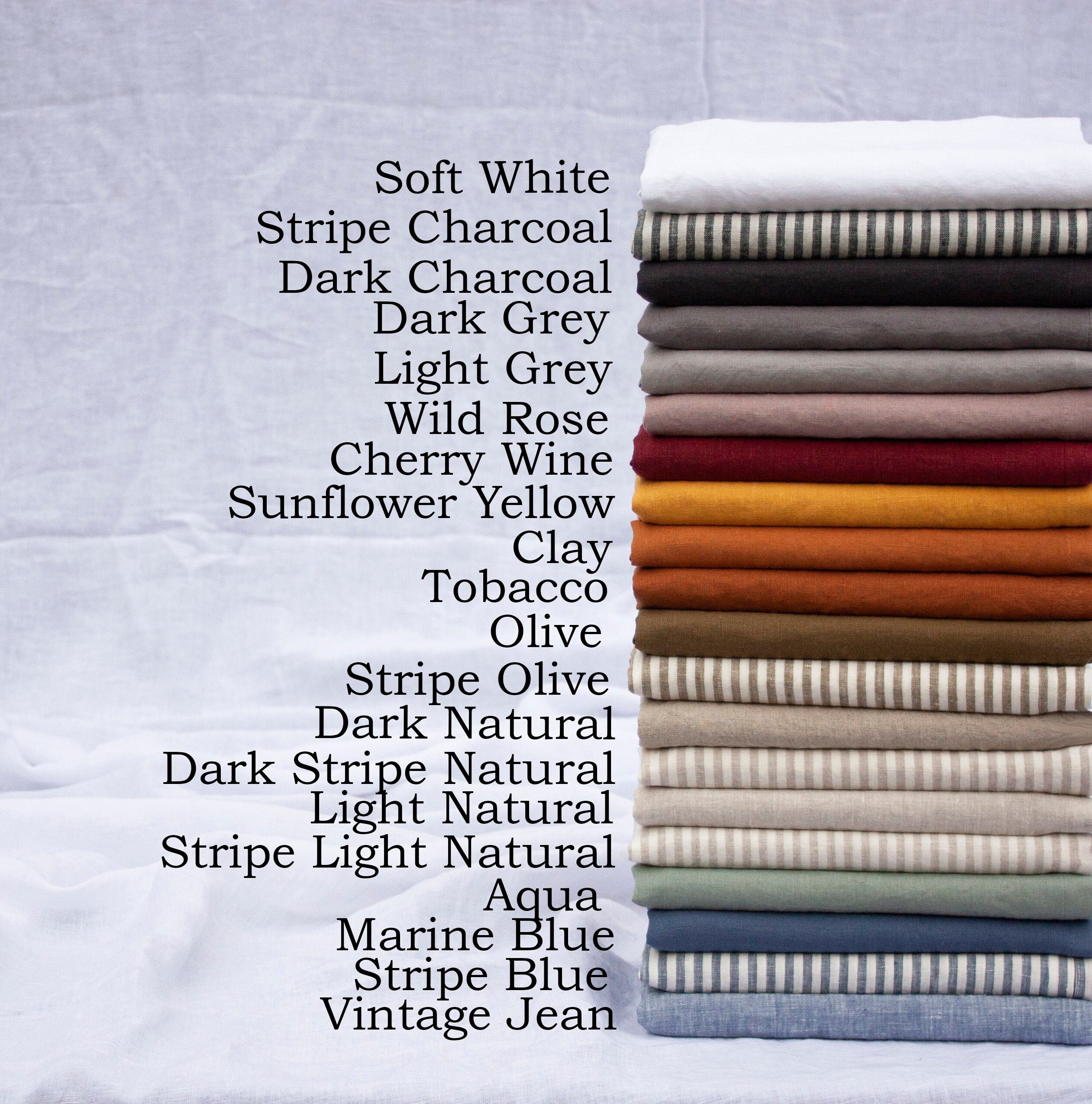 Linen Fabric Sample Set Natural Linen Linen Fabric Swatch | Etsy