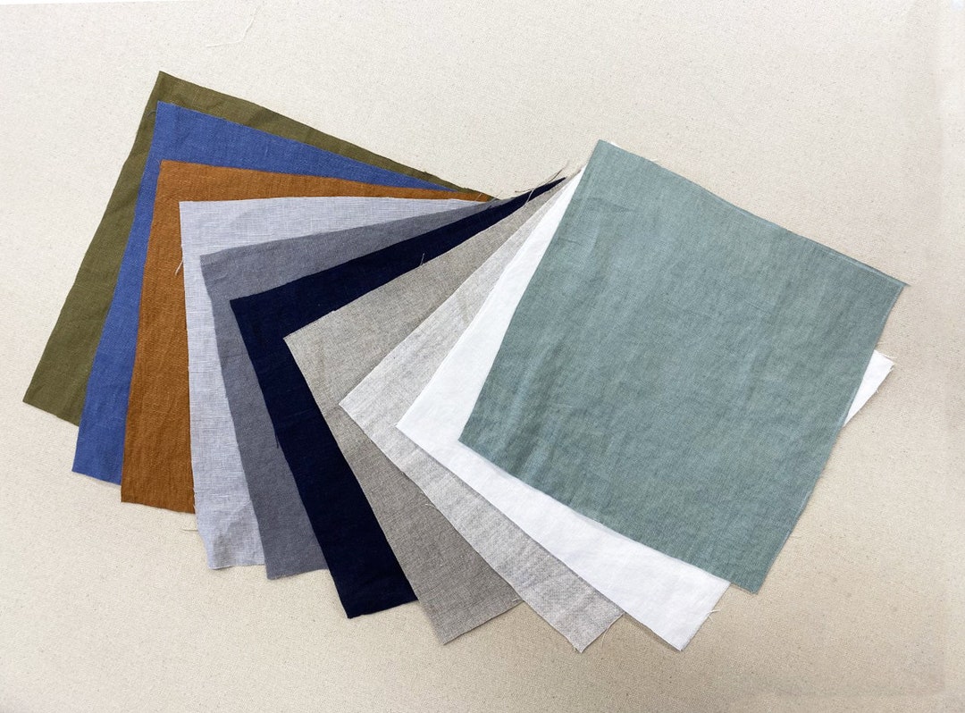 Linen Fabric Cut Offs - Quilt Fabric - Quilt Supplies - Quilt Patches ...