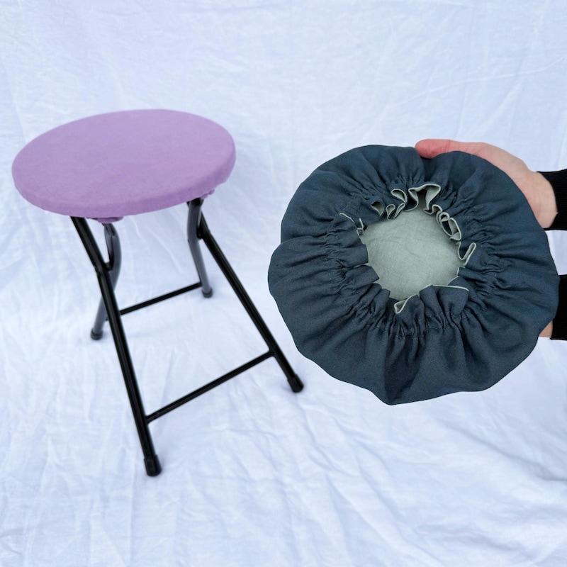 Round 18 Inch Stool Cover - Etsy