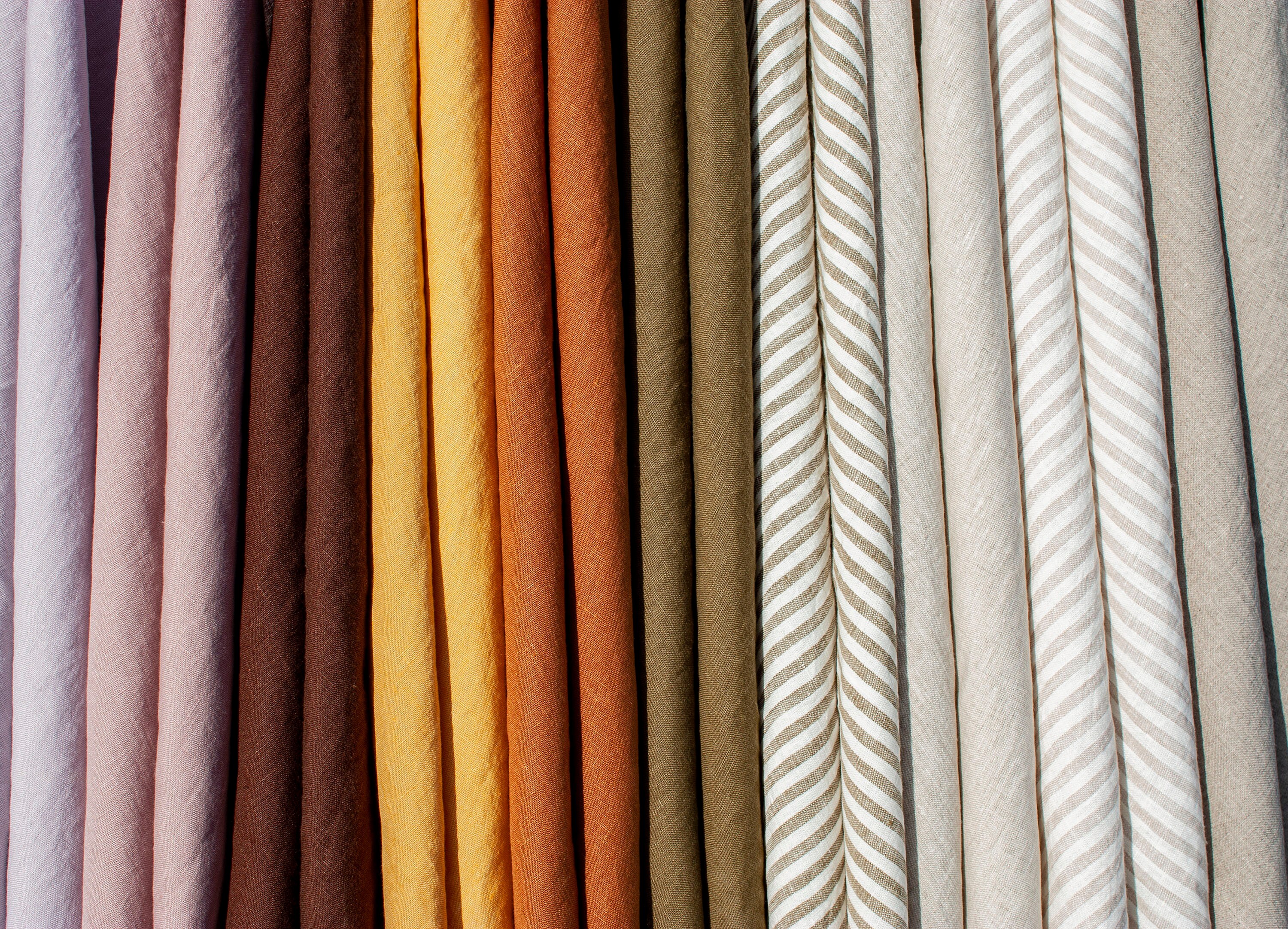 Linen Fabric Sample Set - Natural Linen - Linen Fabric Swatch - 100% ...