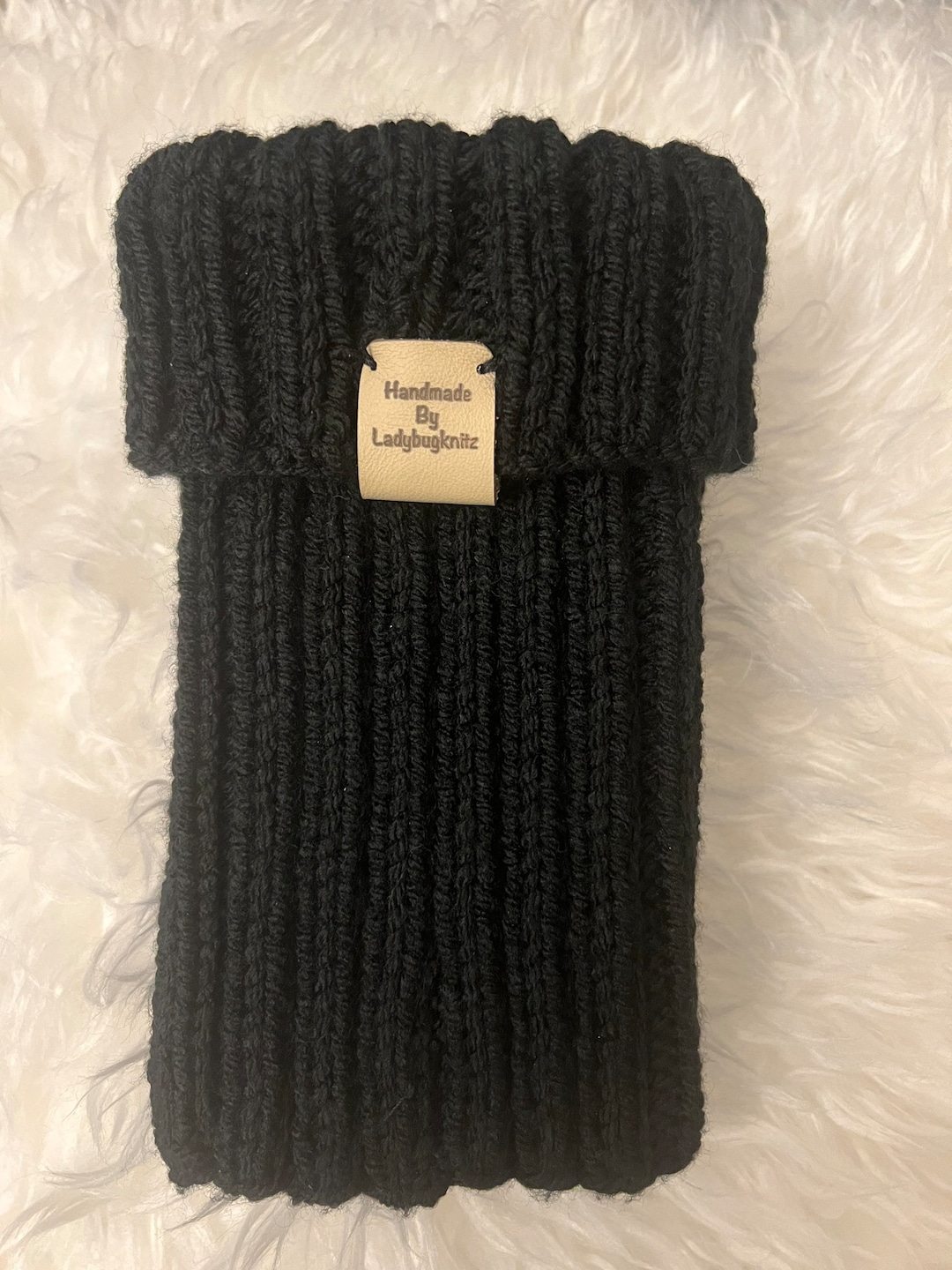 Black Boot Cuffs, Made to Order, Cozy Knit Boot Cuffs, Ribbed Boot ...