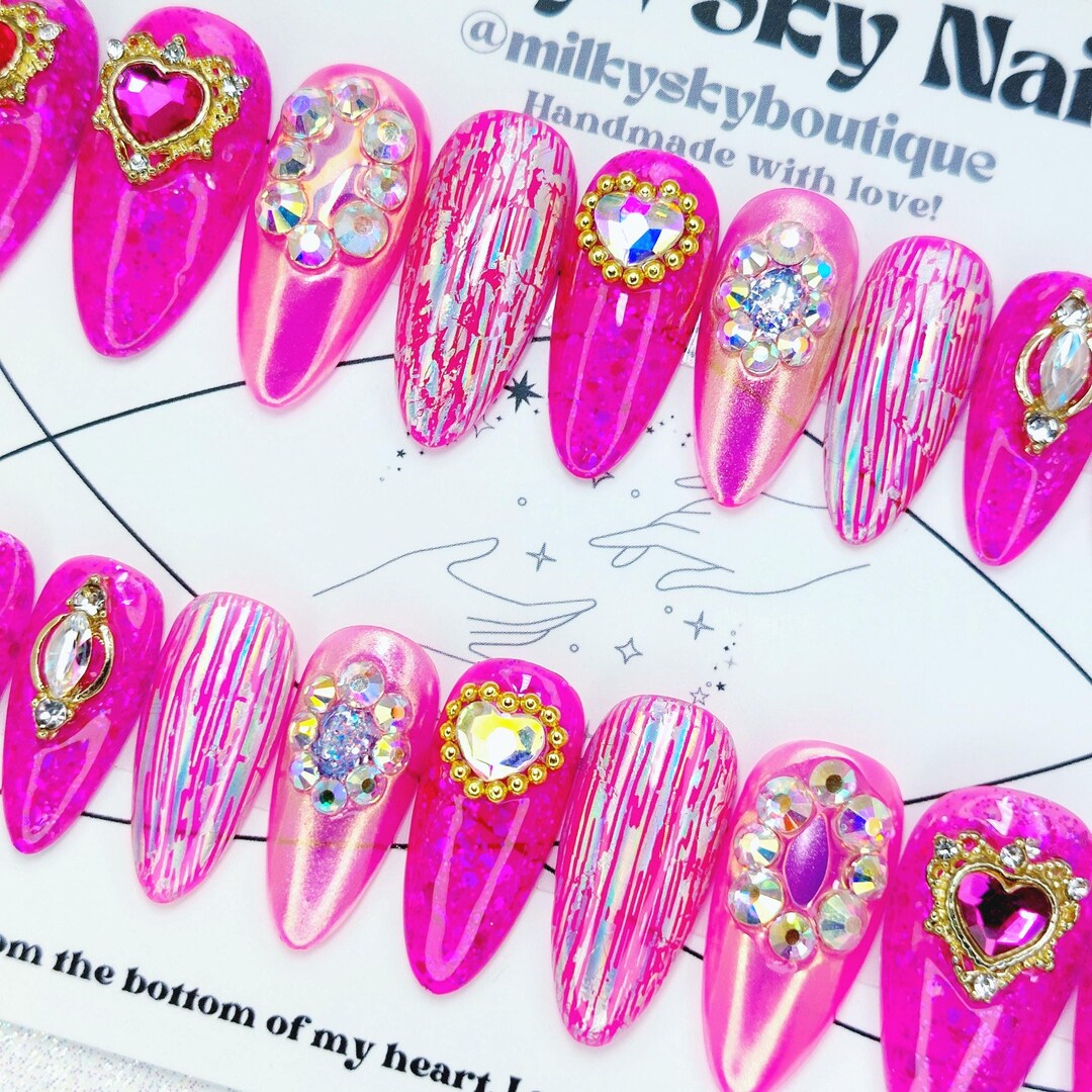 Intergalactic Barbie Magical Girl Nail Set 20 Piece FULL SET Handmade ...