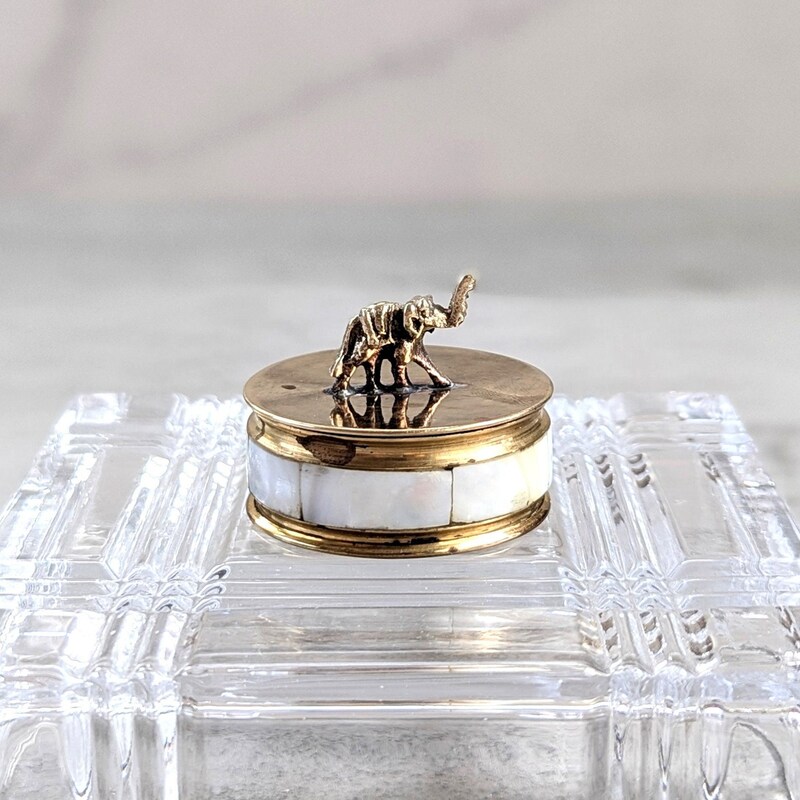 Brass Pill Box - Etsy