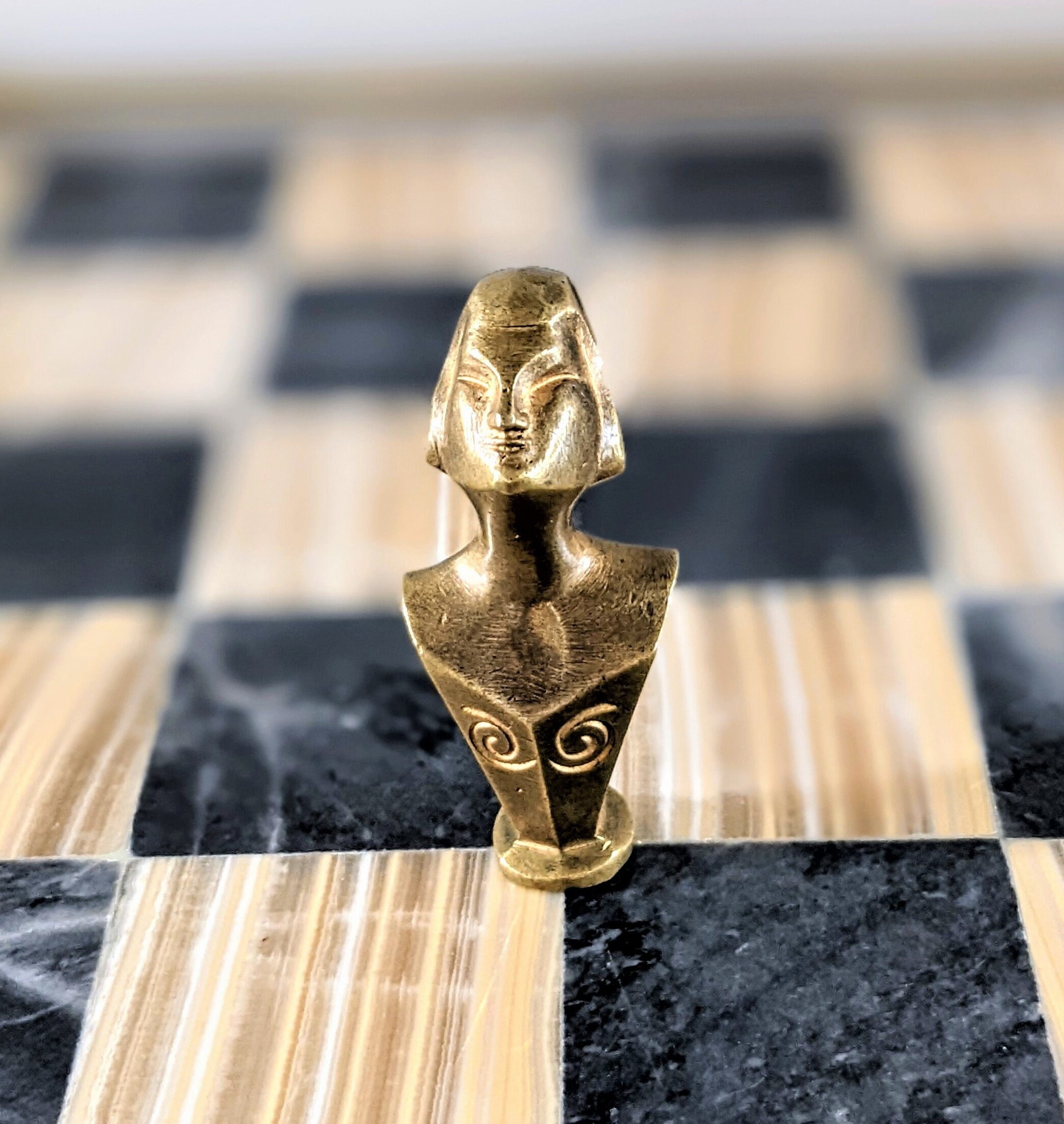 Rare French BIZETTE Lindet Signed Small Bronze Bust and Wax Seal ...