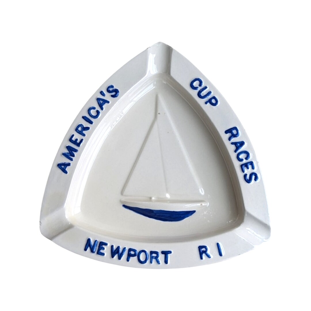 Large Ceramic Ashtray | Newport, R.I. | America's Cup Races | Sailing ...