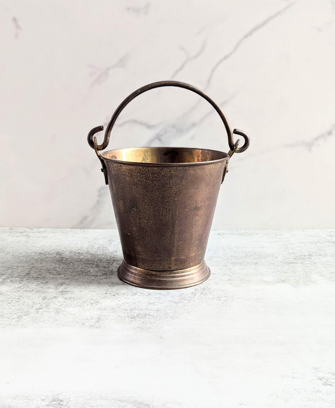 Vintage Narang Brass Bucket | Indian Solid Brass Pail With Handle ...