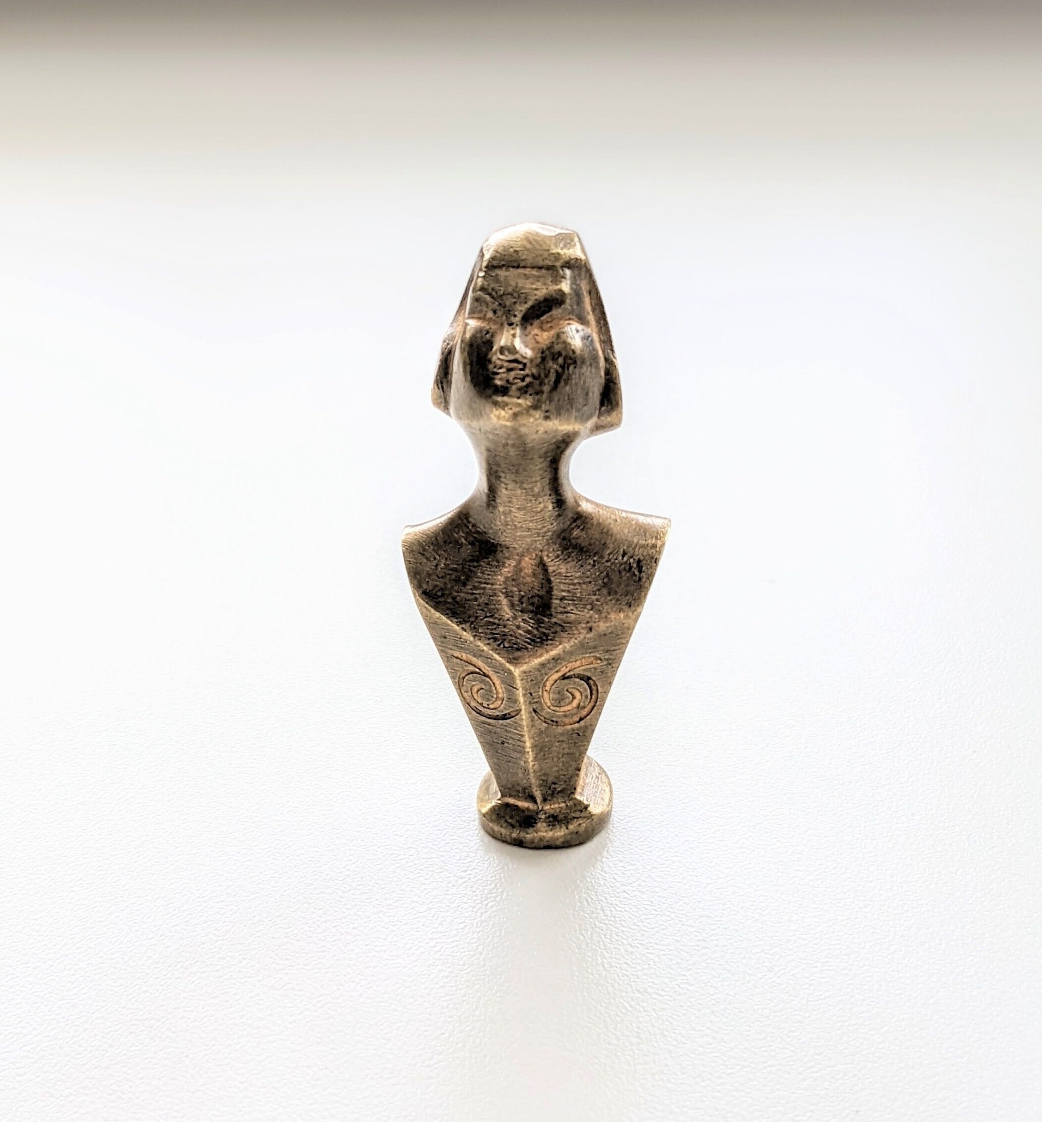 Rare French BIZETTE Lindet Signed Small Bronze Bust and Wax Seal ...