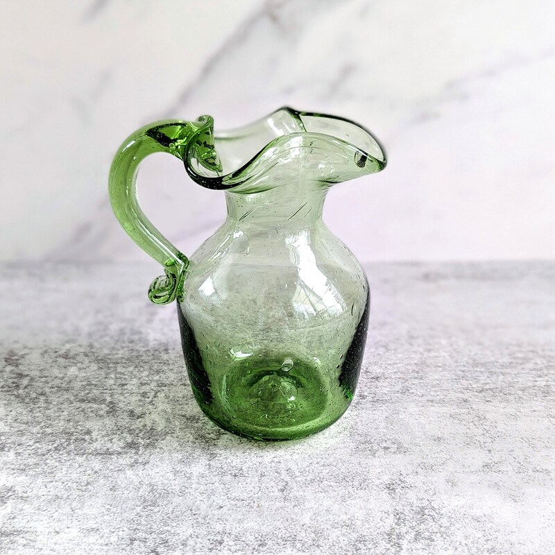 Hand Blown Pitcher - Etsy