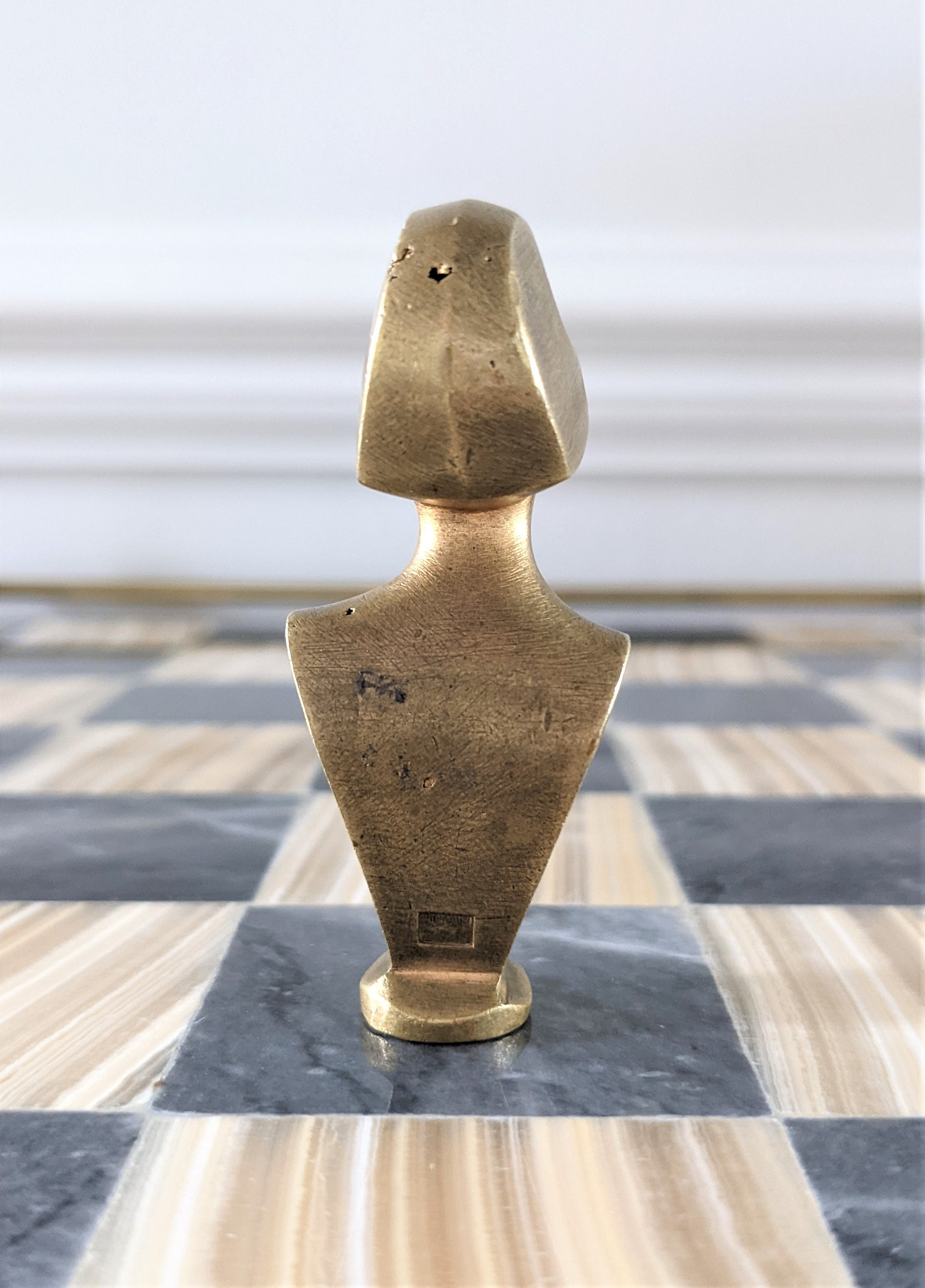 Rare French BIZETTE Lindet Signed Small Bronze Bust and Wax Seal ...