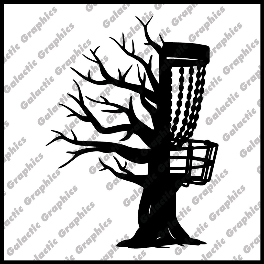 Disc Golf Half Disc Golf Basket Half Tree Blend 2 Oak Tree Frisbee Golf ...