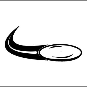 Flying Disc Golf Disc With Swoosh Frisbee Golf .svg .pdf .png - Etsy