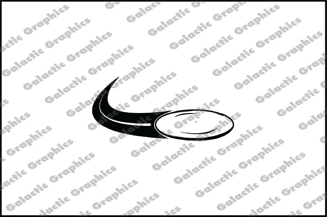 Flying Disc Golf Disc With Swoosh Frisbee Golf .svg .pdf .png - Etsy
