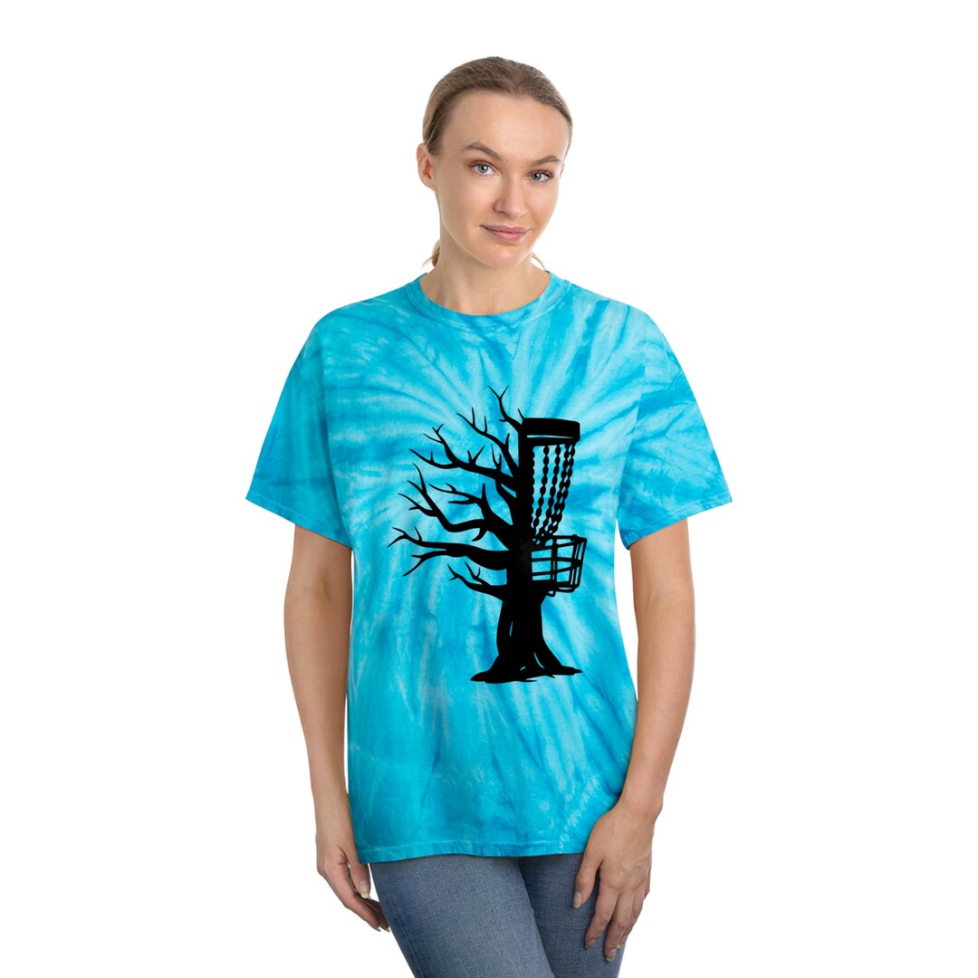 Women's Disc Golf Tie-dye Tee, Tie Dye T-shirt for Women Girls With a ...